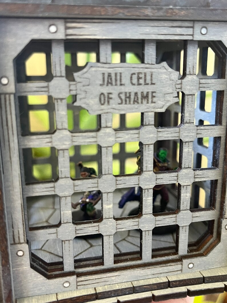 Jail Box for Dice and Miniatures Dice Storage Box Die Vault Dungeons ...