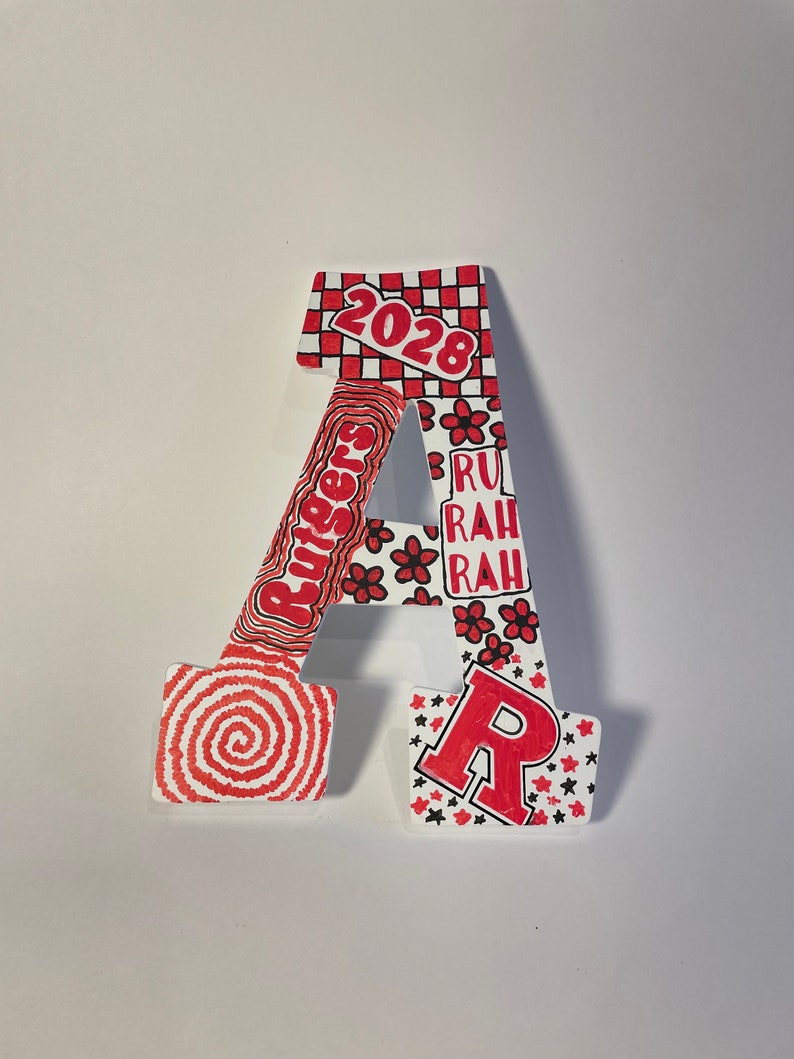 Custom College Wooden Letter - Etsy