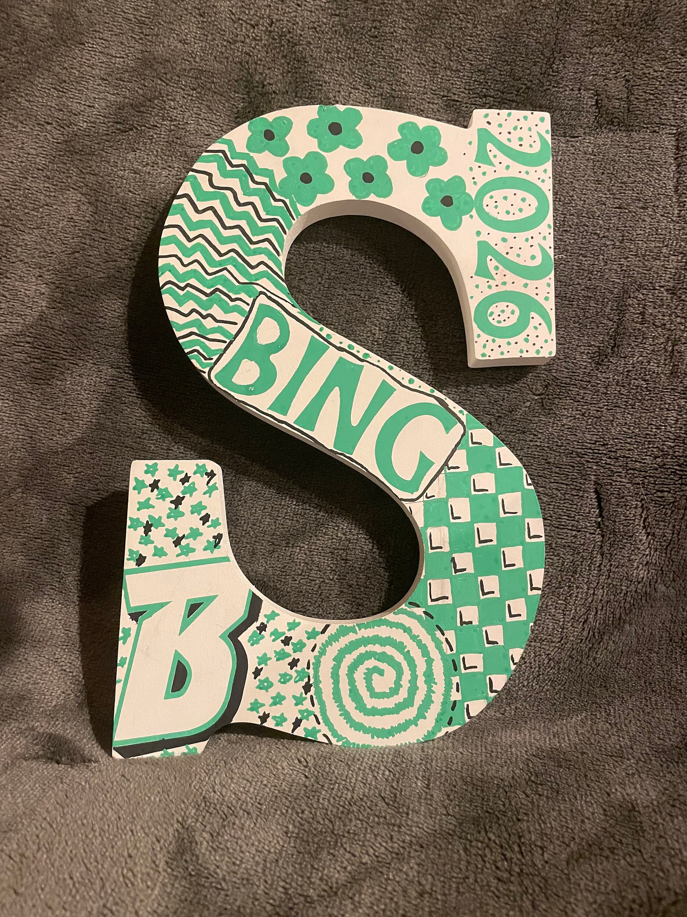 Custom College Wooden Letter - Etsy