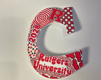 Custom College Wooden Letter 13 Inch - Etsy
