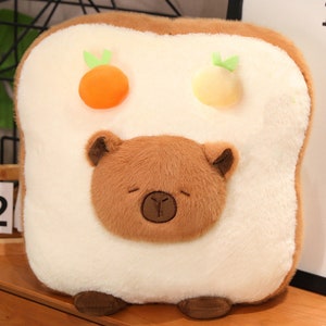 Capybara Plushie Toast, Stuffed Animal, Plush Toy, Gifts for Kids ...