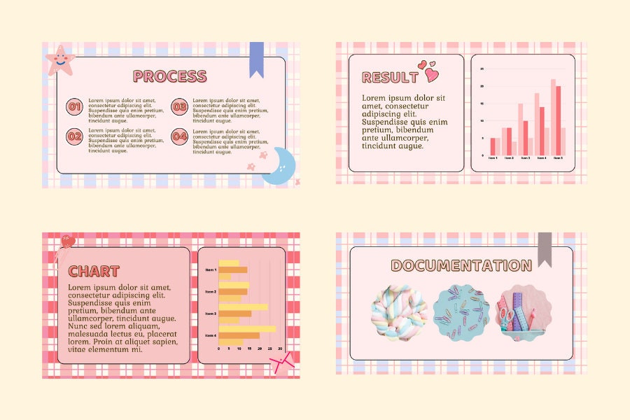 Simple Pink Presentation Template - Etsy