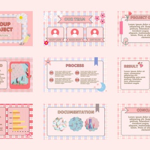 Simple Pink Presentation Template - Etsy