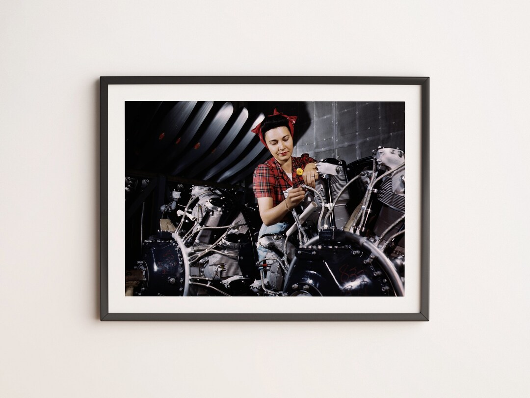 She Can Do It Fine Art Print, WW2, World War II, WW2 Posters, History ...