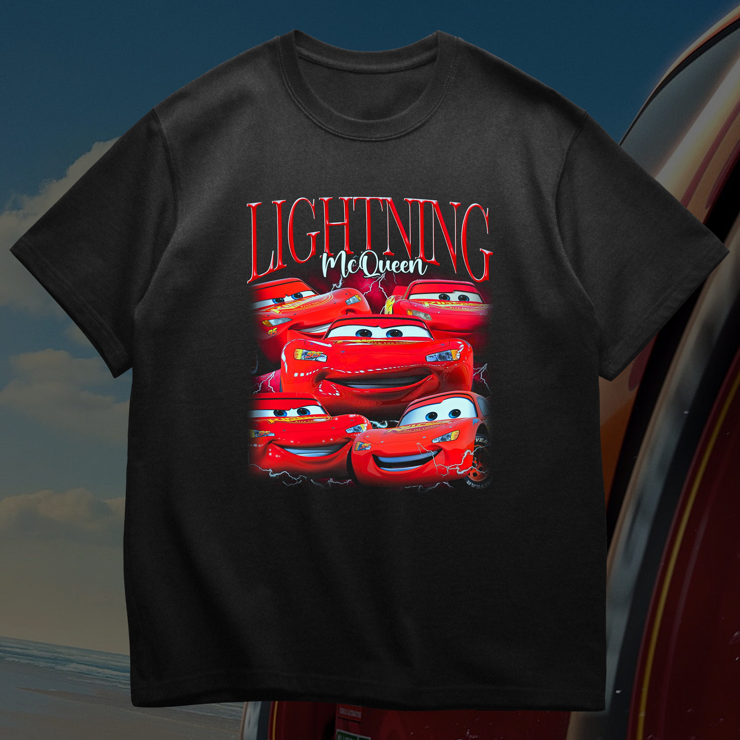 Design PNG Lightning Mcqueen - Semitone - Etsy