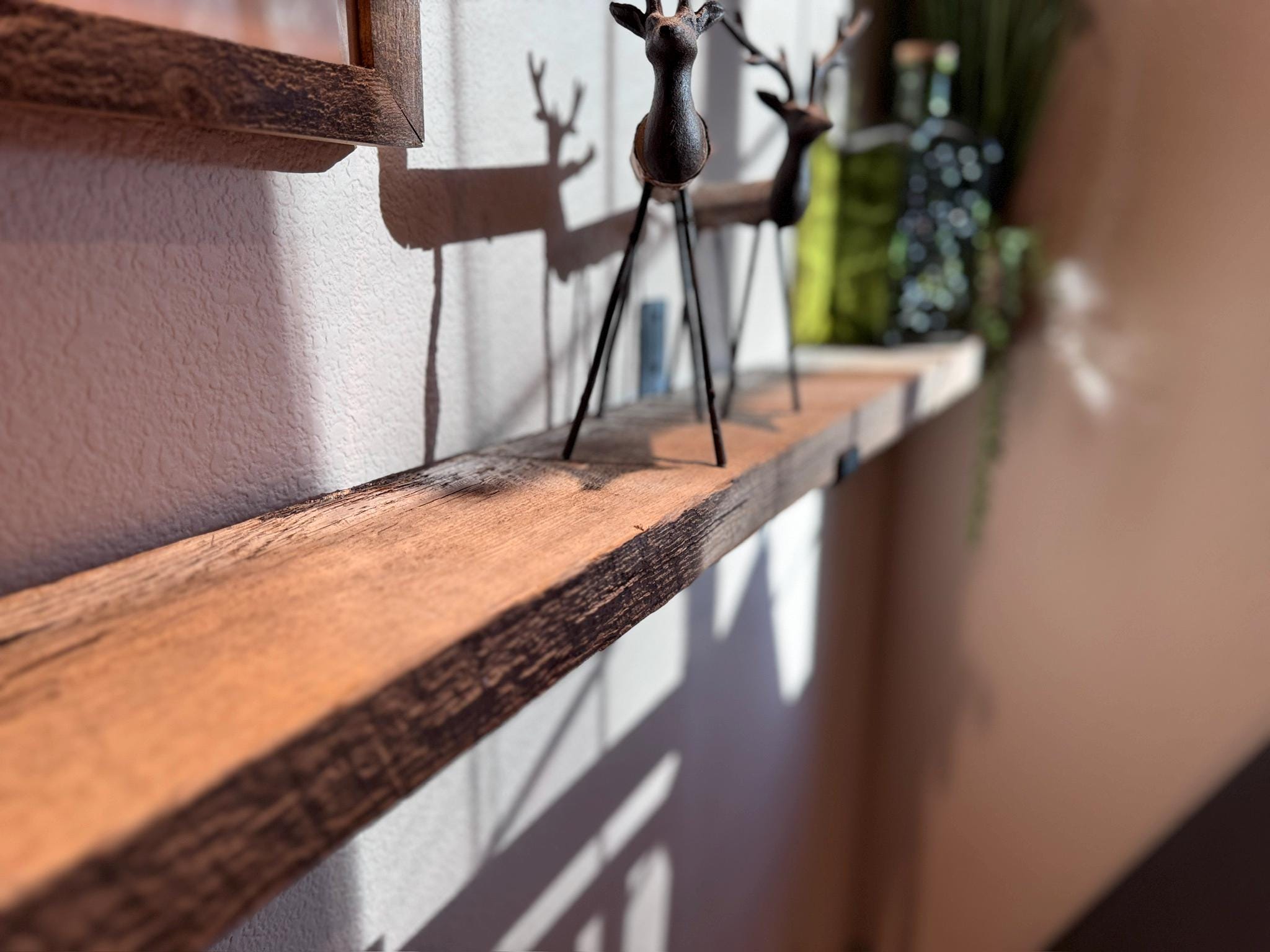 Authentic Reclaimed Barn Wood Shelves - Handcrafted Rustic Shelves With ...