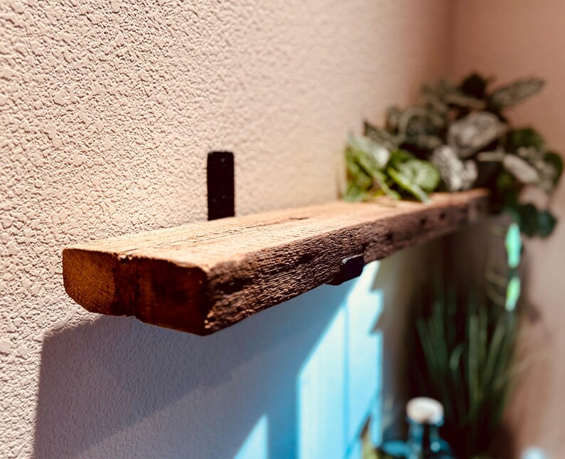 Authentic Reclaimed Barn Wood Shelves - Handcrafted Rustic Shelves With ...