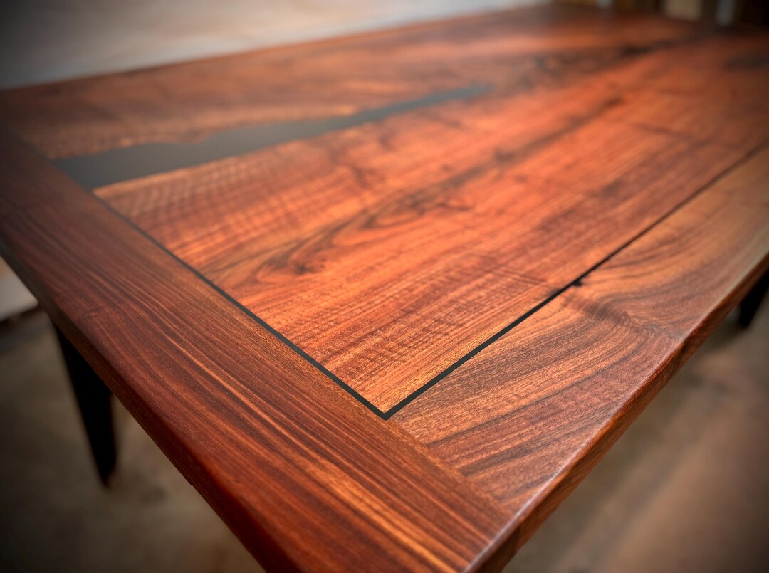 Handcrafted Solid Walnut Dining Table - Framed Style - Built With ...