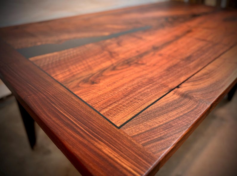 Handcrafted Solid Walnut Dining Table - Framed Style - Built With ...