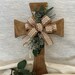 Wood Cross With Floral Decor - Etsy