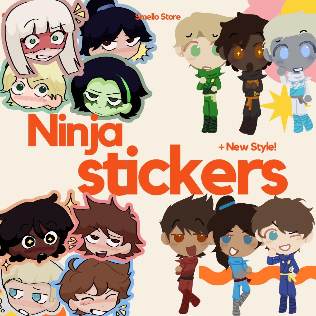 Ninja Headshot Stickers Smellostore - Etsy