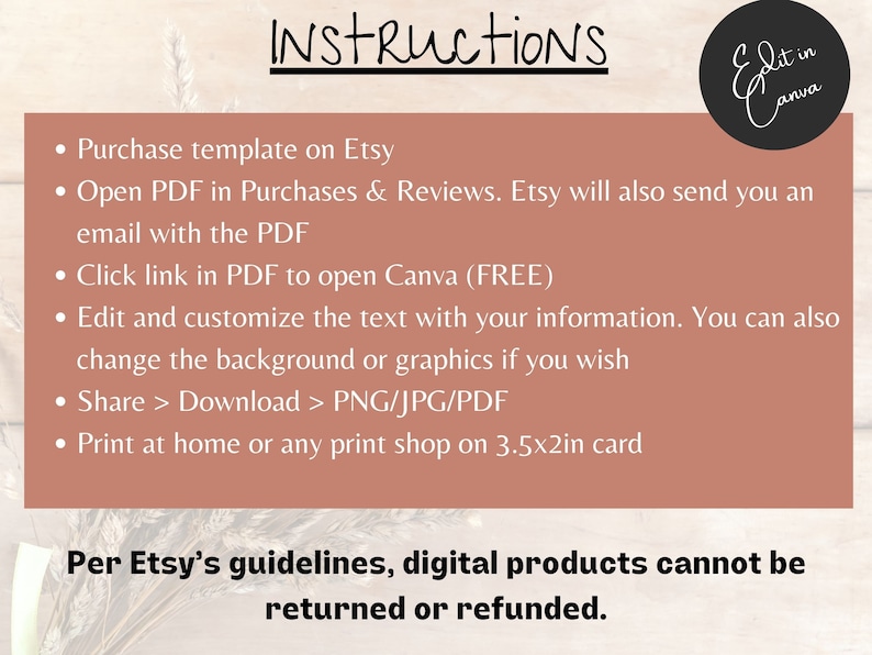 AIRBNB QR Code Business Card, Personalize on CANVA - Etsy