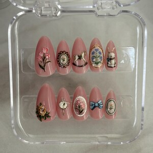 Handmade Victorian Era Inspired Nails - Etsy