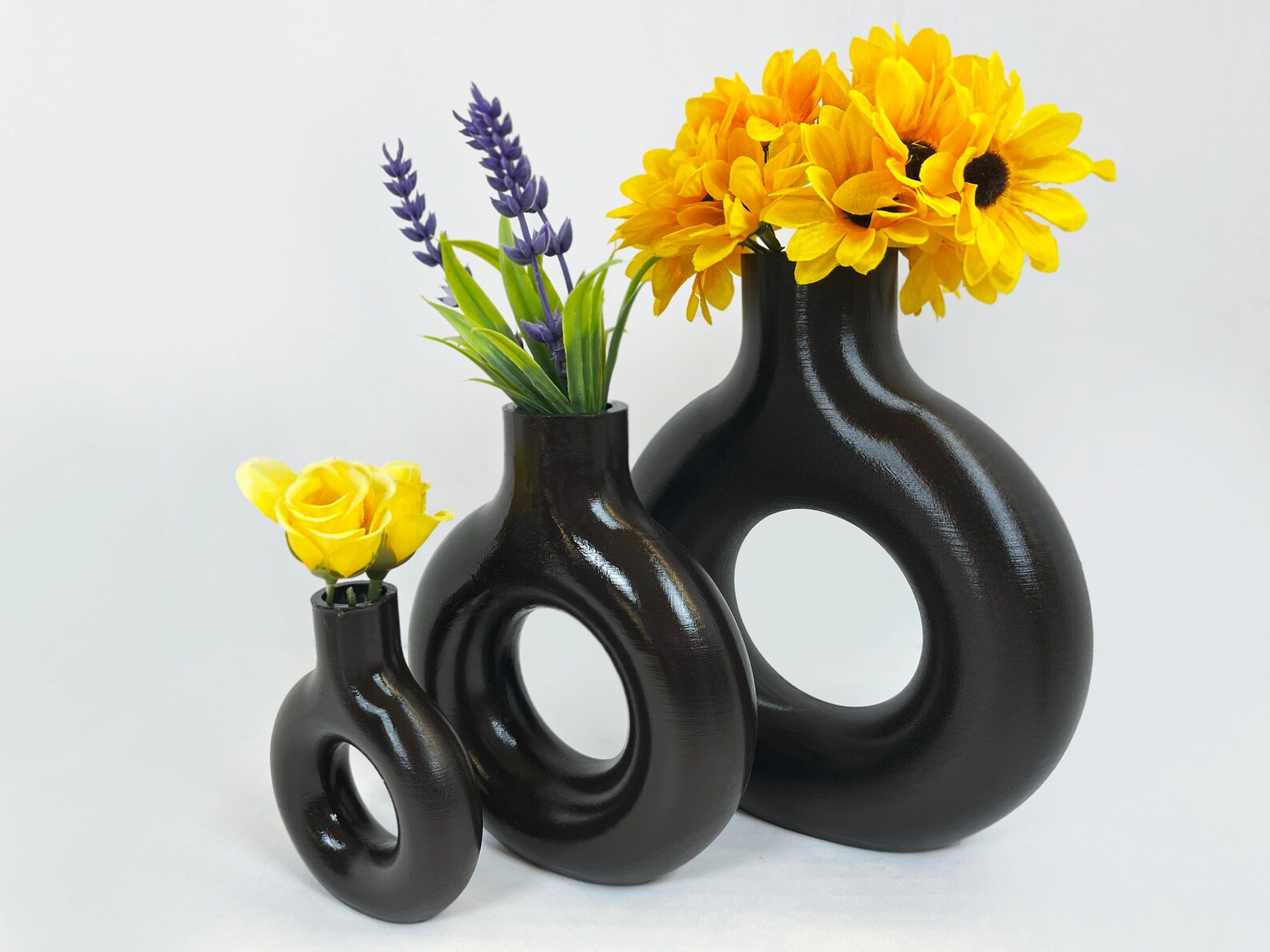 Donut Vase | 3D Printed Eco-friendly Planter | Shelf and Home Office ...