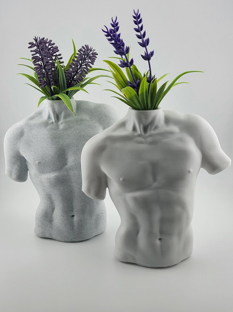 Statue of David Torso Vase | Eco-friendly 3D Printed Planter for ...
