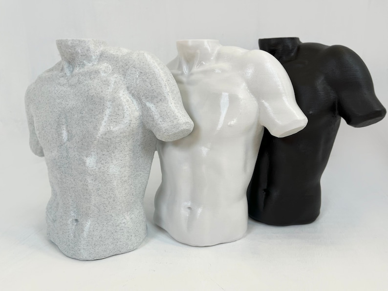 Statue of David Torso Vase | Eco-friendly 3D Printed Planter for ...
