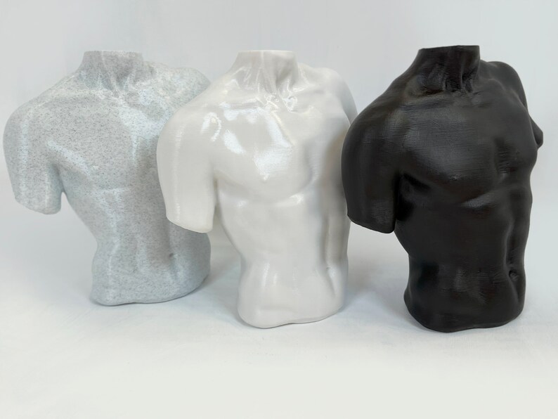 Statue of David Torso Vase | Eco-friendly 3D Printed Planter for ...