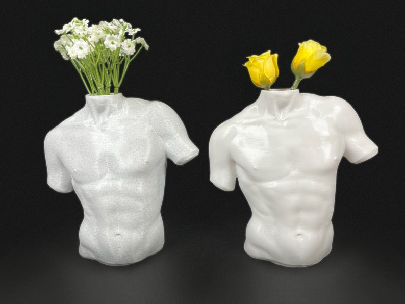Statue of David Torso Vase | Eco-friendly 3D Printed Planter for ...
