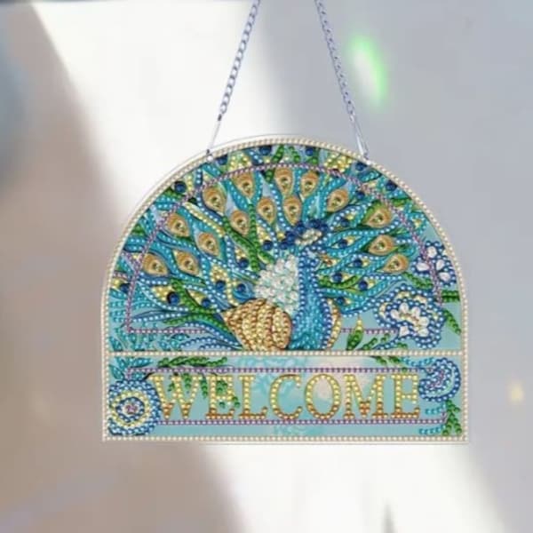 Peacock Welcome Sign - Etsy