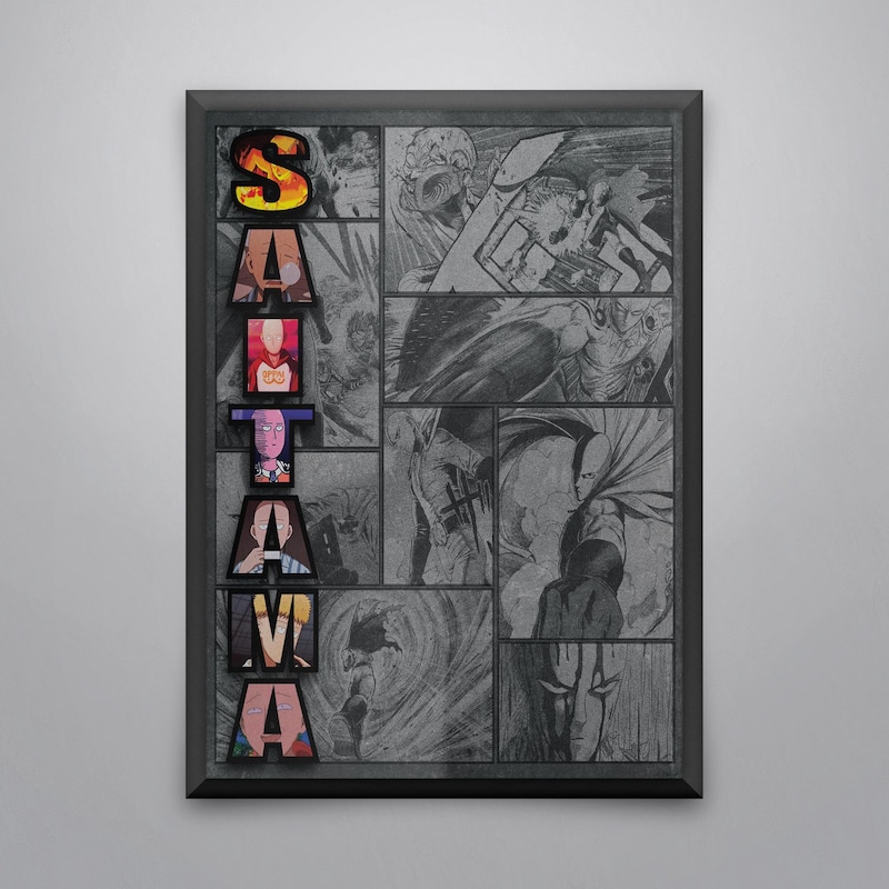 One Punch Man Manga Panels - Etsy