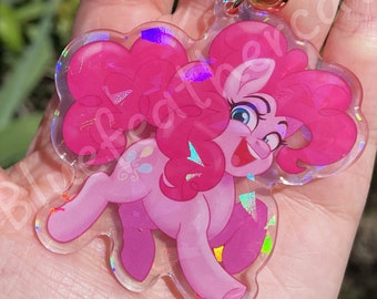 Applejack MLP Holographic Acrylic 2.5 Charm Keychain - Etsy