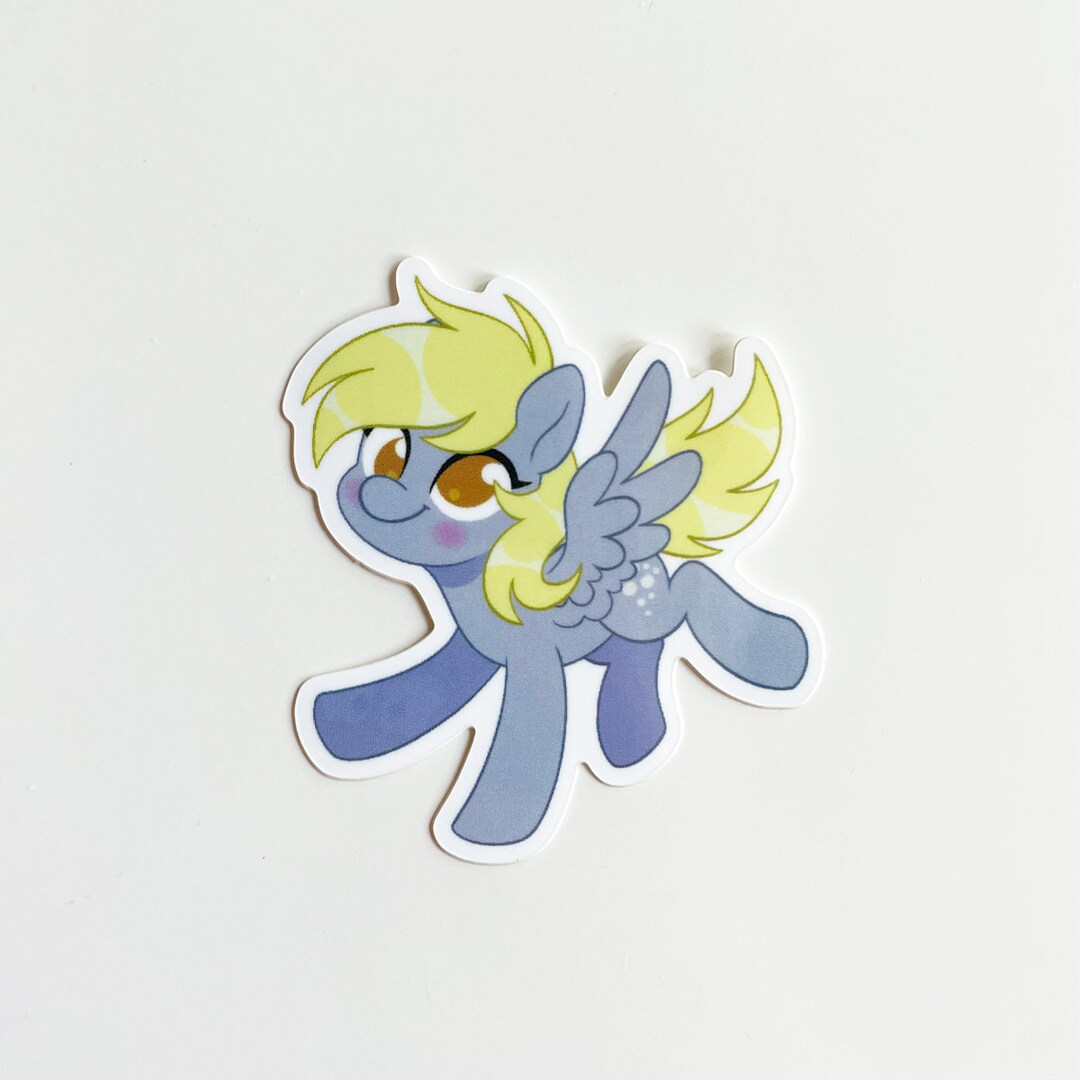 Derpy Muffins Bubbles MLP Chibi 2" Glossy Vinyl Sticker - Etsy