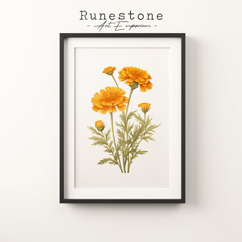 Marigold Print - Etsy