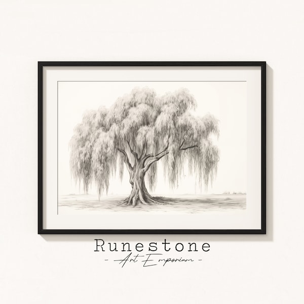 Willow Tree Print - Etsy