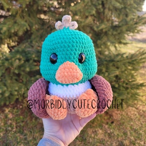 Barnyard Duck Crochet Pdf Pattern With Mallard and Chicken Mods - Etsy