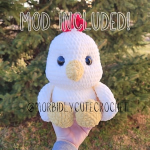Barnyard Duck Crochet Pdf Pattern With Mallard and Chicken Mods - Etsy