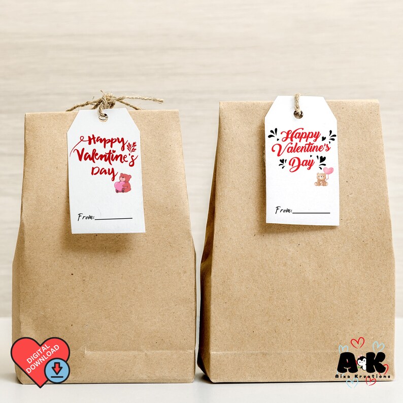 Valentines Printable Gift Tag Valentines Gift Tag Printable Valentines ...