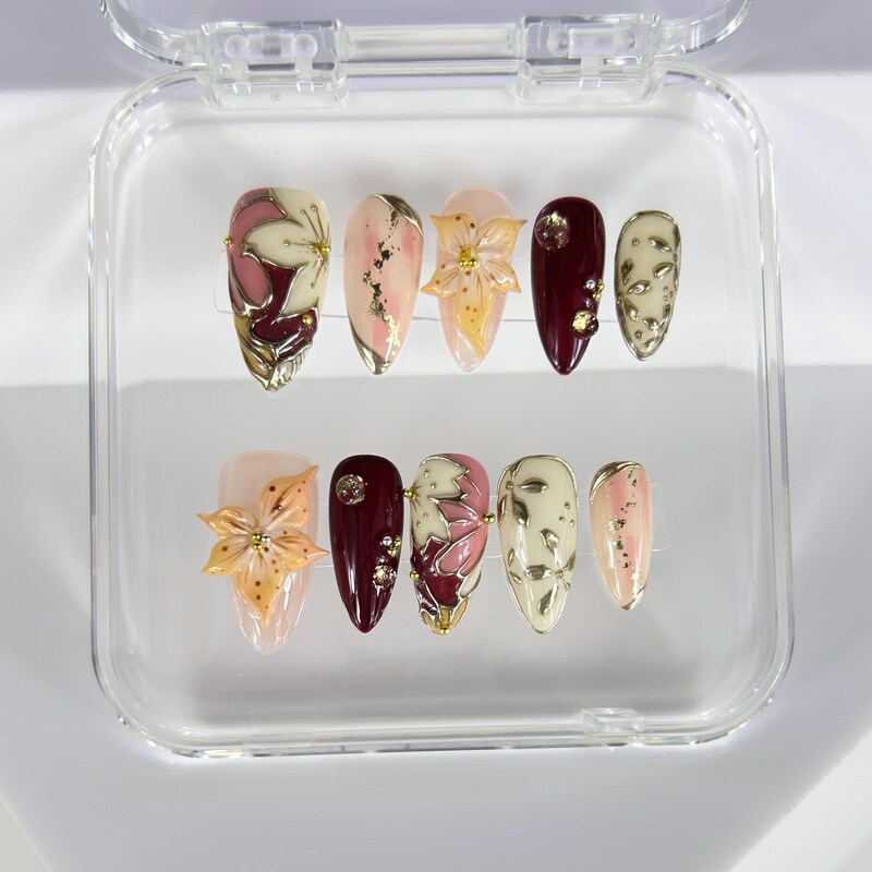 Fall Press on Nails - Etsy