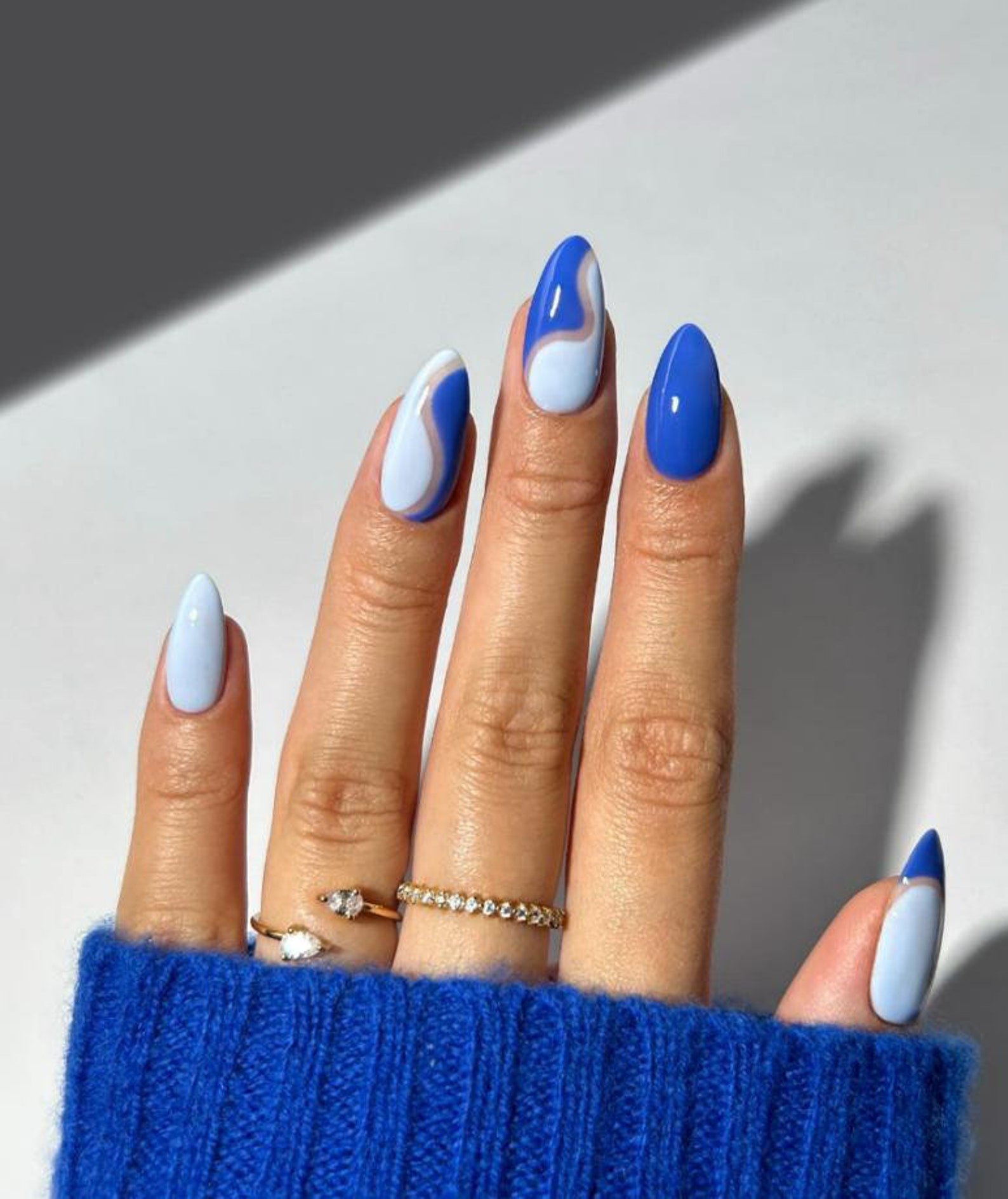 Swirl Reusable Design Summer Spring Press on Nail Design - Etsy