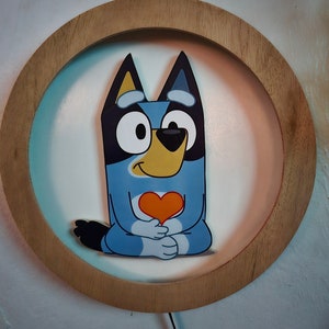 Bluey LED Lights Lamps 5w, Different Colors With Remote Control to ...