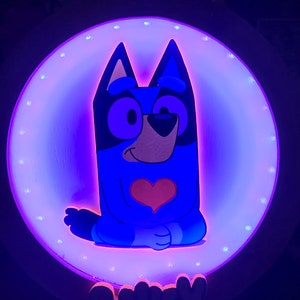 Bluey LED Lights Lamps 5w, Different Colors With Remote Control to ...