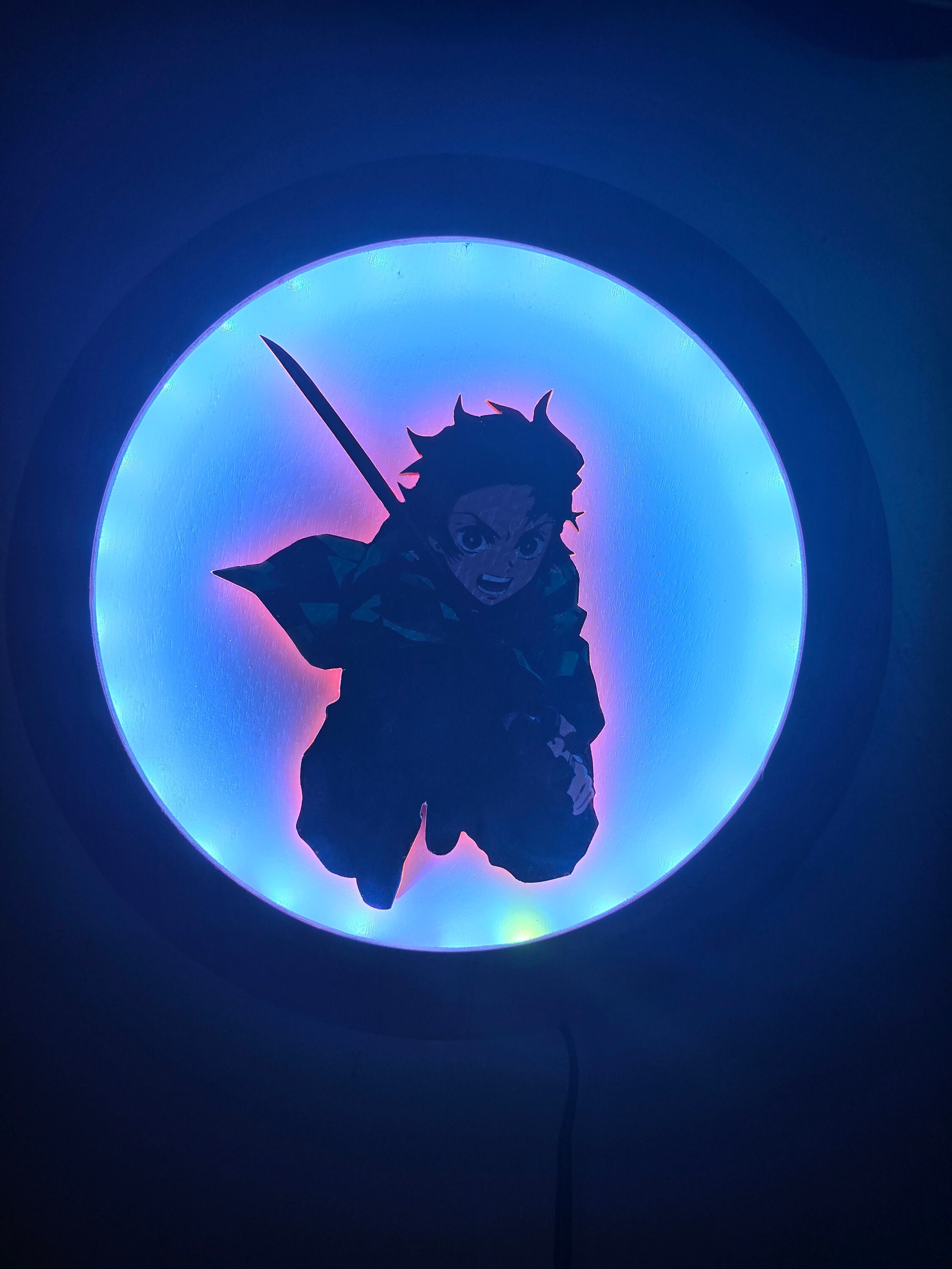 Demon Slayer Tanjiro Kamado Led Lamps. - Etsy