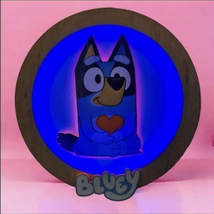 Bluey LED Lights Lamps 5w, Different Colors With Remote Control to ...