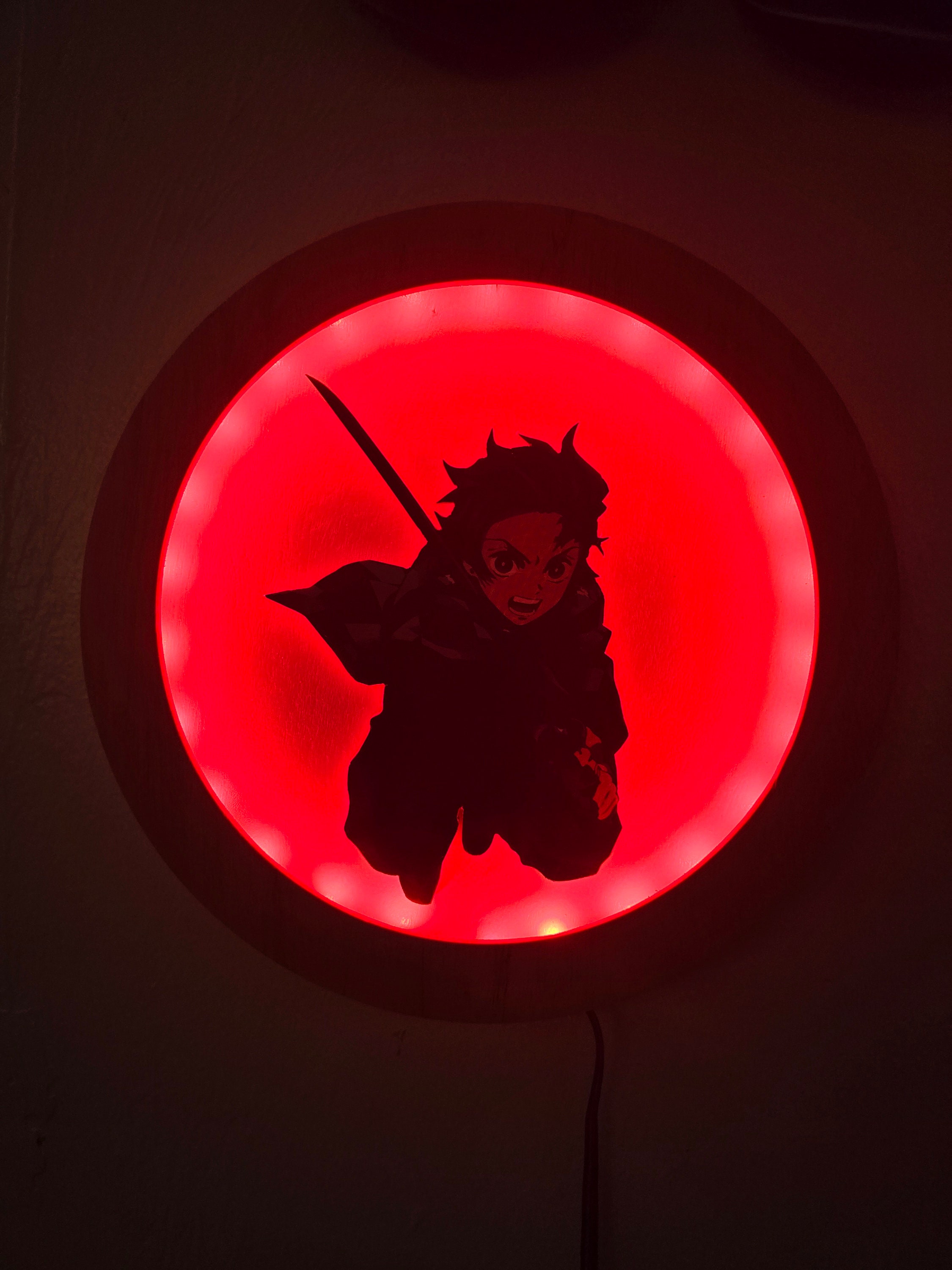 Demon Slayer Tanjiro Kamado Led Lamps. - Etsy