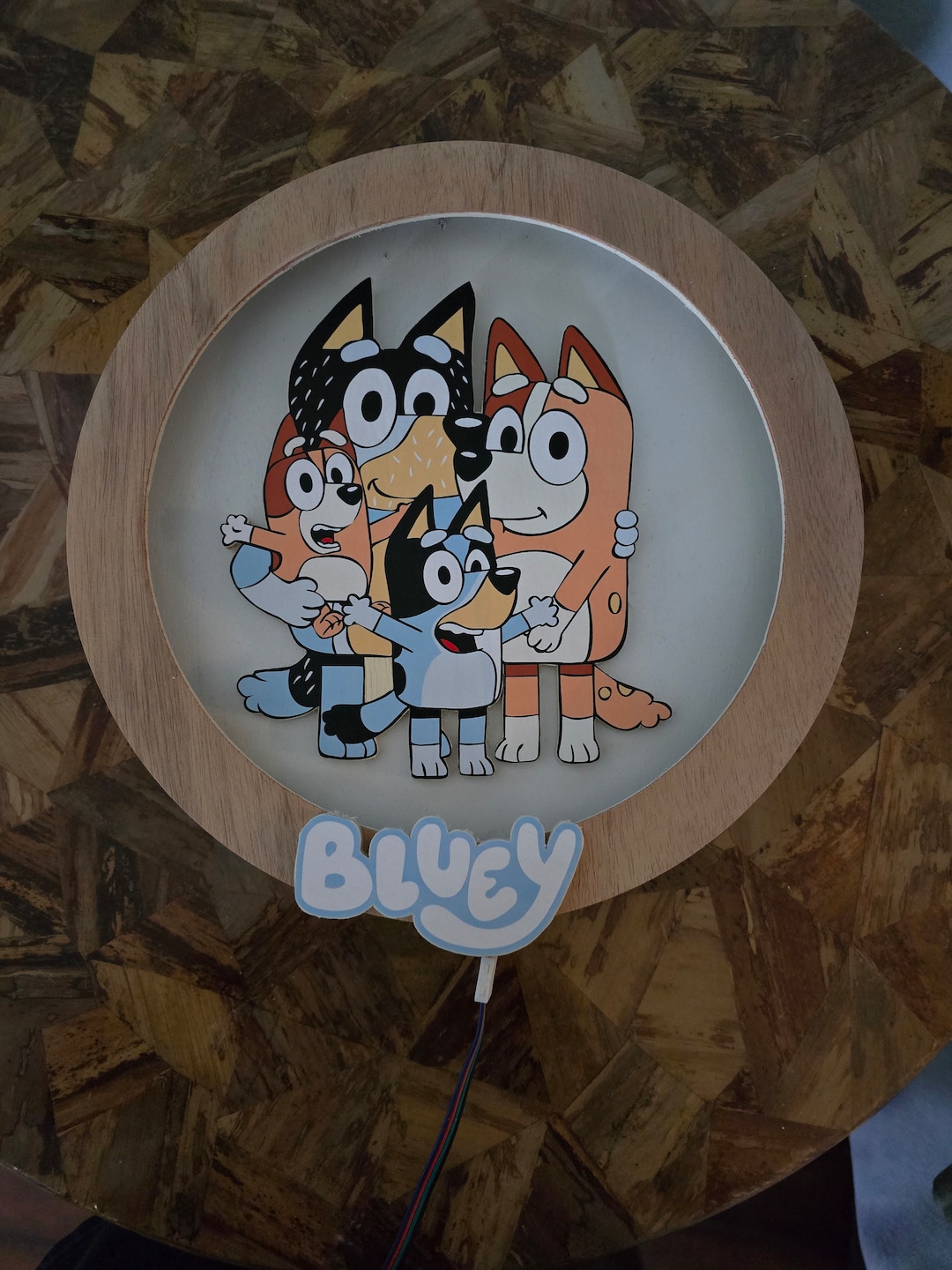 Bluey LED Lights Lamps 5w, Different Colors With Remote Control to ...