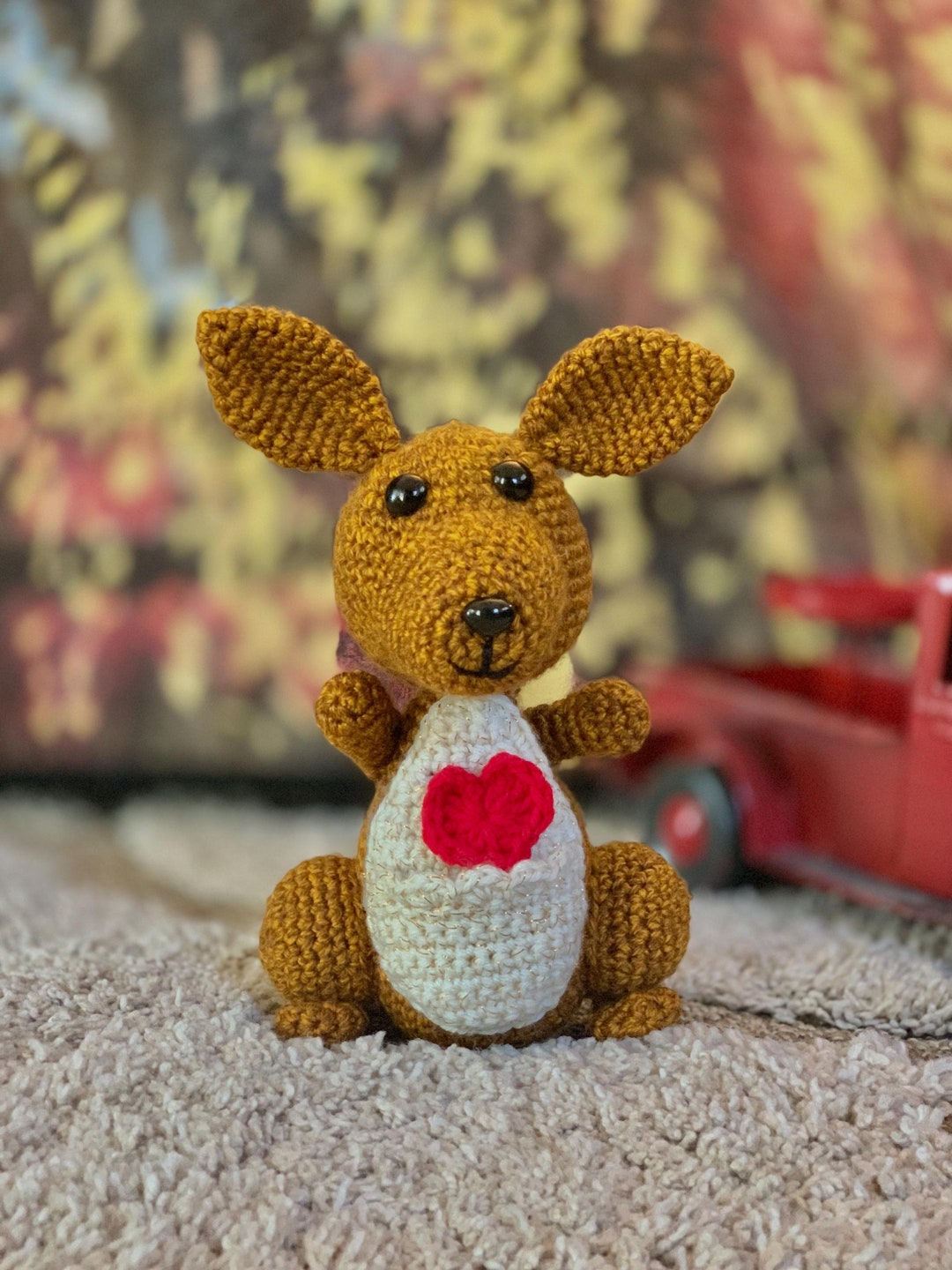 Kiera the Kangaroo Crochet Pattern, Amigurumi Pattern, Stuffed Animal ...