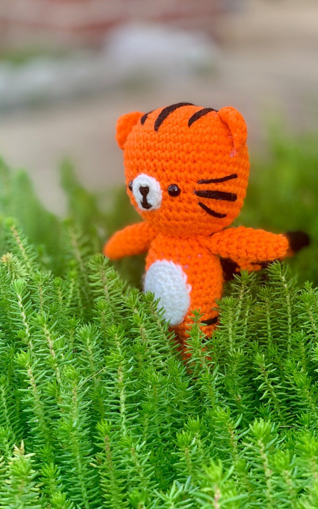 Tiny Handmade Crochet Tiger, Small Stuffed Animal, Unique Gift for ...