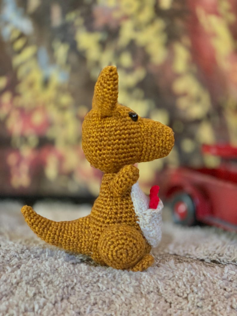 Kiera the Kangaroo Crochet Pattern, Amigurumi Pattern, Stuffed Animal ...