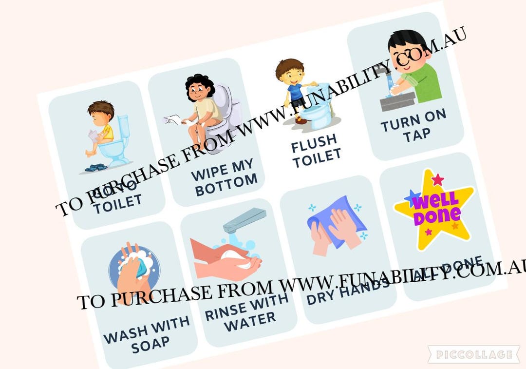 Toilet Training Visual Cards Download - Etsy