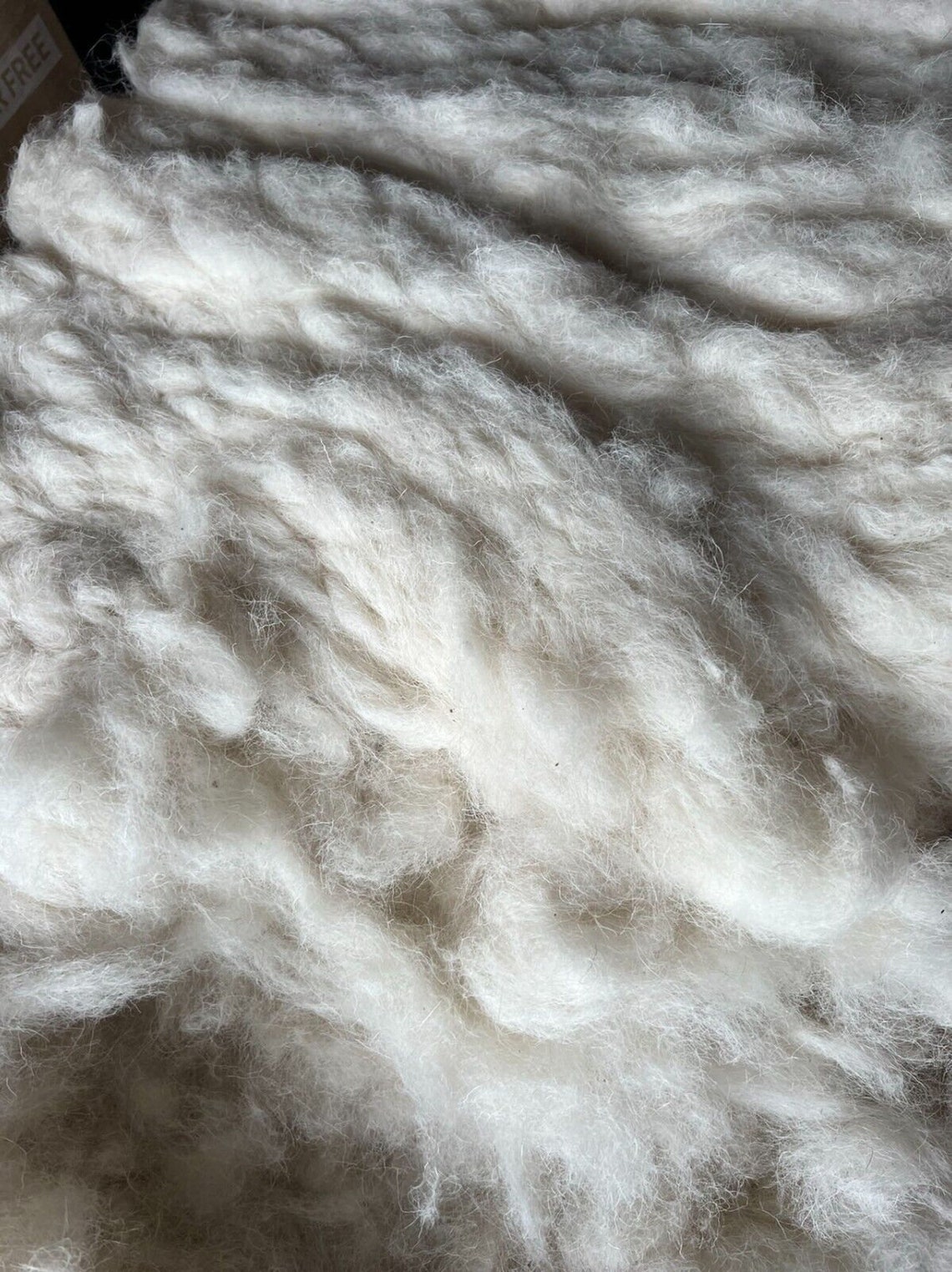FELTING Natural Fiber Sheep Wool WASHED Stuffing Insulation Filling 4 ...