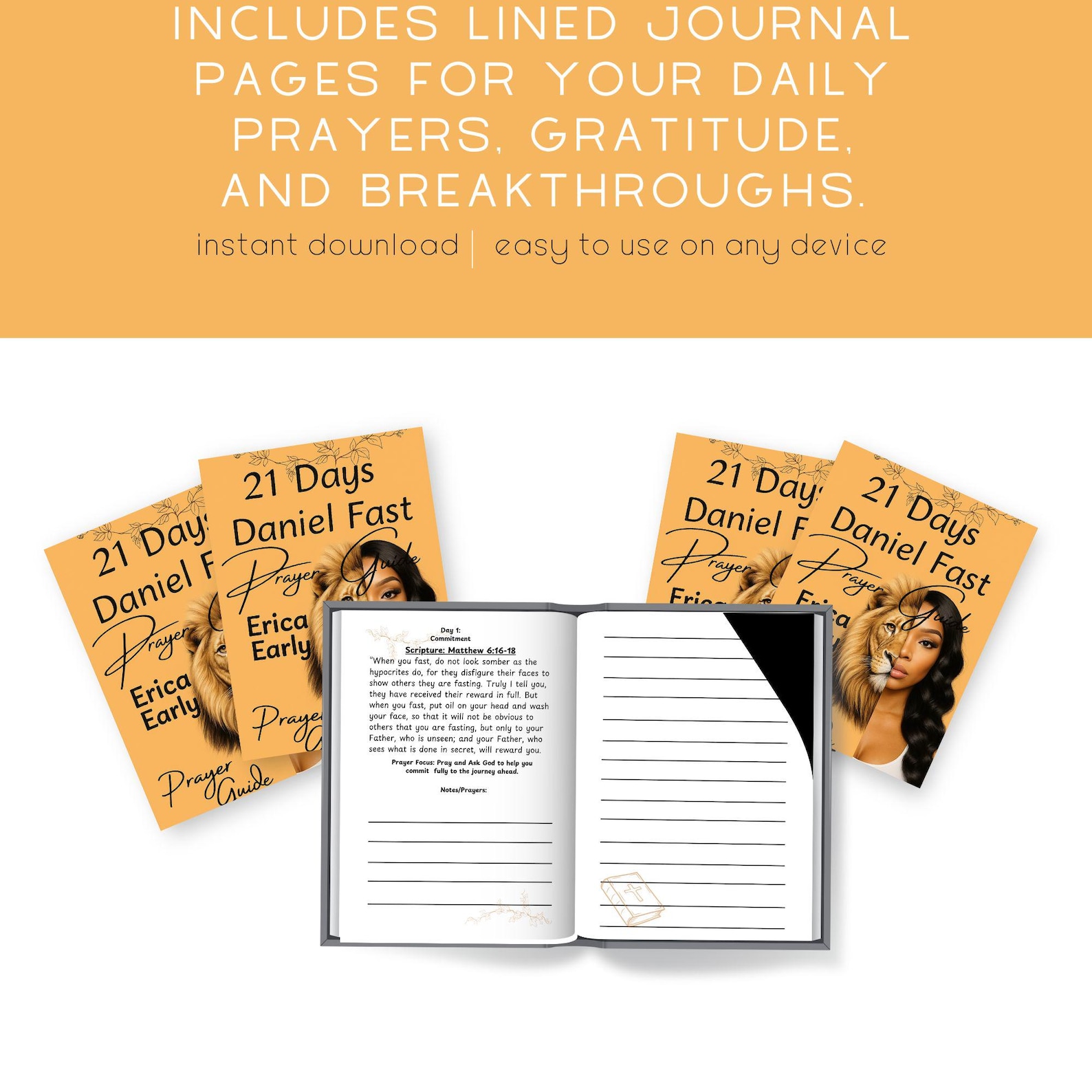 21-day Daniel Fast Prayer Journal | Christian Devotional (printable PDF ...
