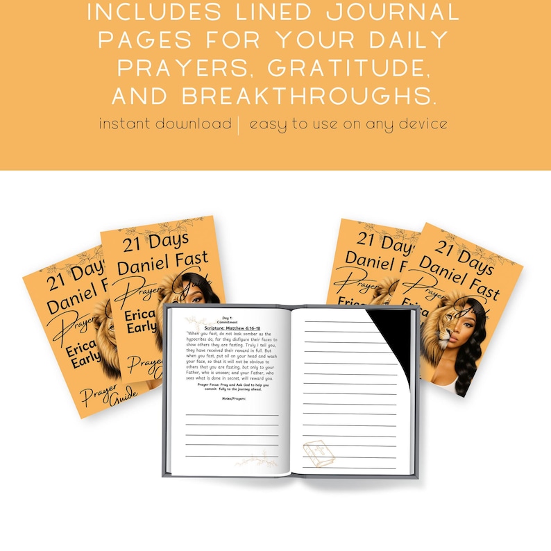 21-day Daniel Fast Prayer Journal | Christian Devotional (printable PDF ...