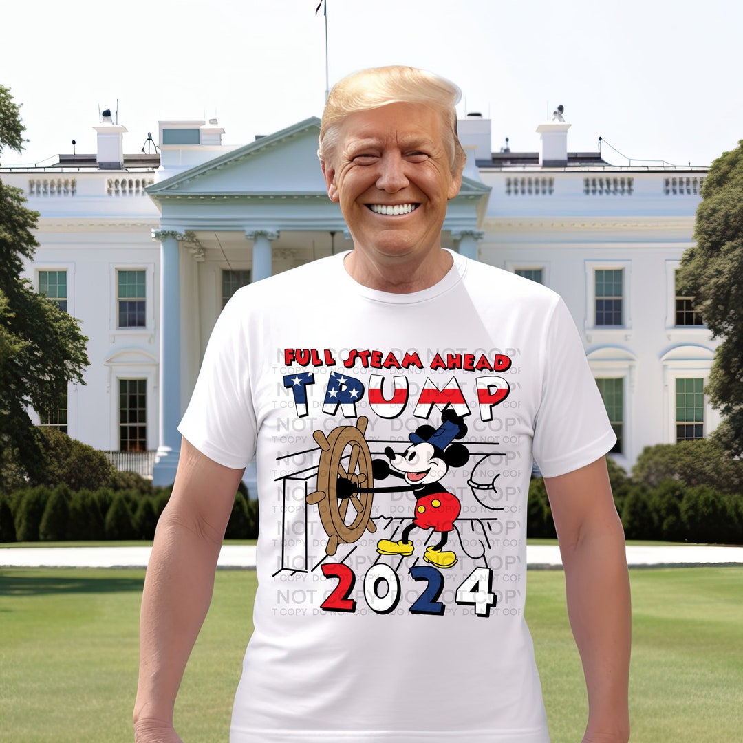Trump Mickey Steamboat 2024 PNG - Etsy UK