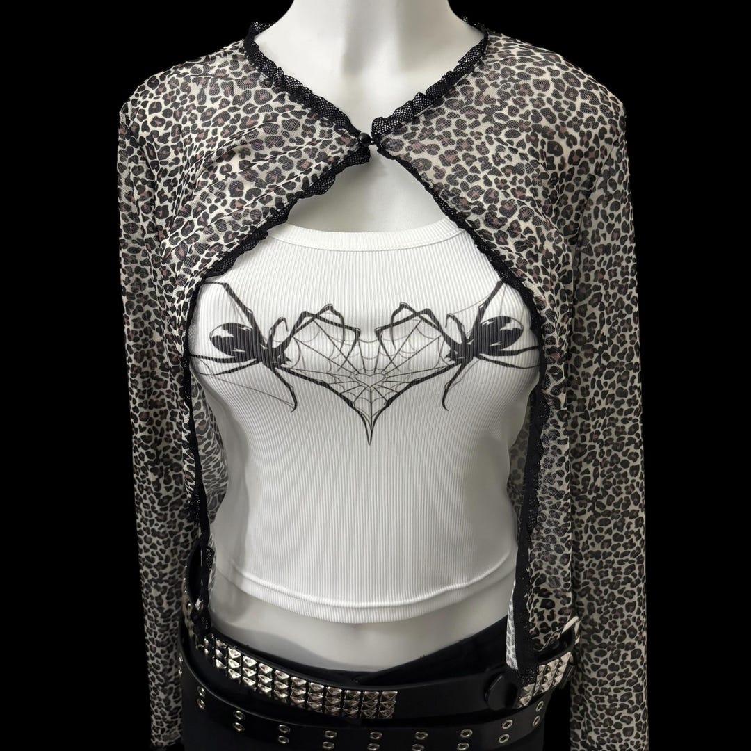 Spiders Web Heart Emo Goth Tank Top - Etsy