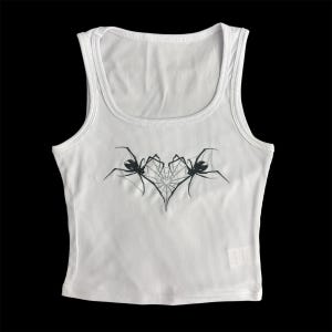 Spiders Web Heart Emo Goth Tank Top - Etsy