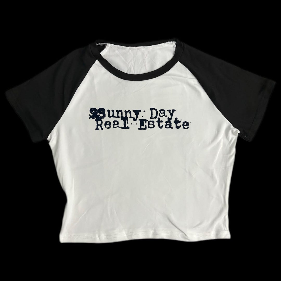 SDRE 90s Emo Band Raglan Cropped Baby Tee - Etsy
